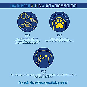 Banana Boat Dog Paw Balm – 3 in 1 Soother Moisturizer and Protector for The Dog Nose Paw and Elbow, Used for Sun Protection, Moistures Dry Noses and Paws, Great Skin Soother for Dogs Sensitive Skin