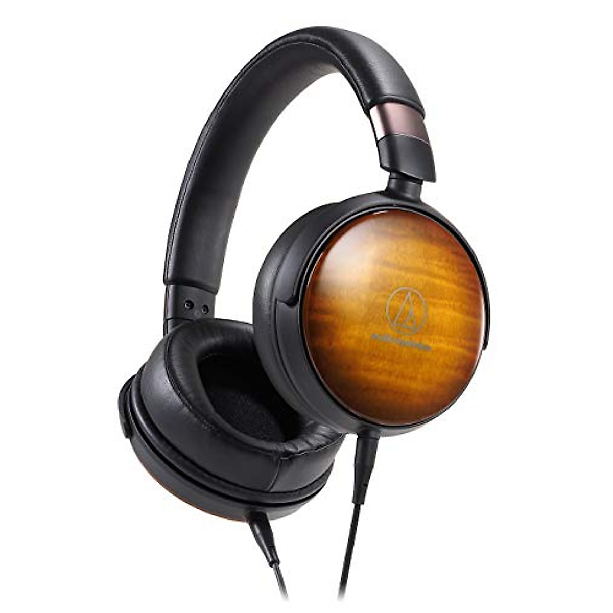 Audio-Technica ATH-WP900 Over-Ear High-Resolution Headphones, Flame Maple/Black, Adjustable