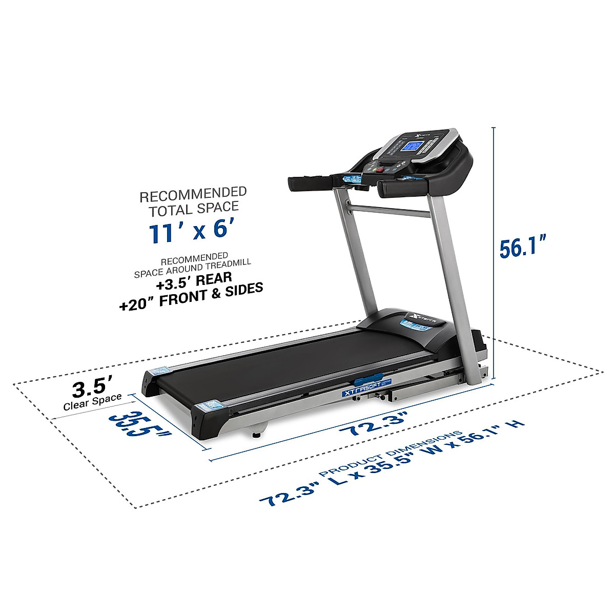 XTERRA Fitness TRX2500 Folding Treadmill