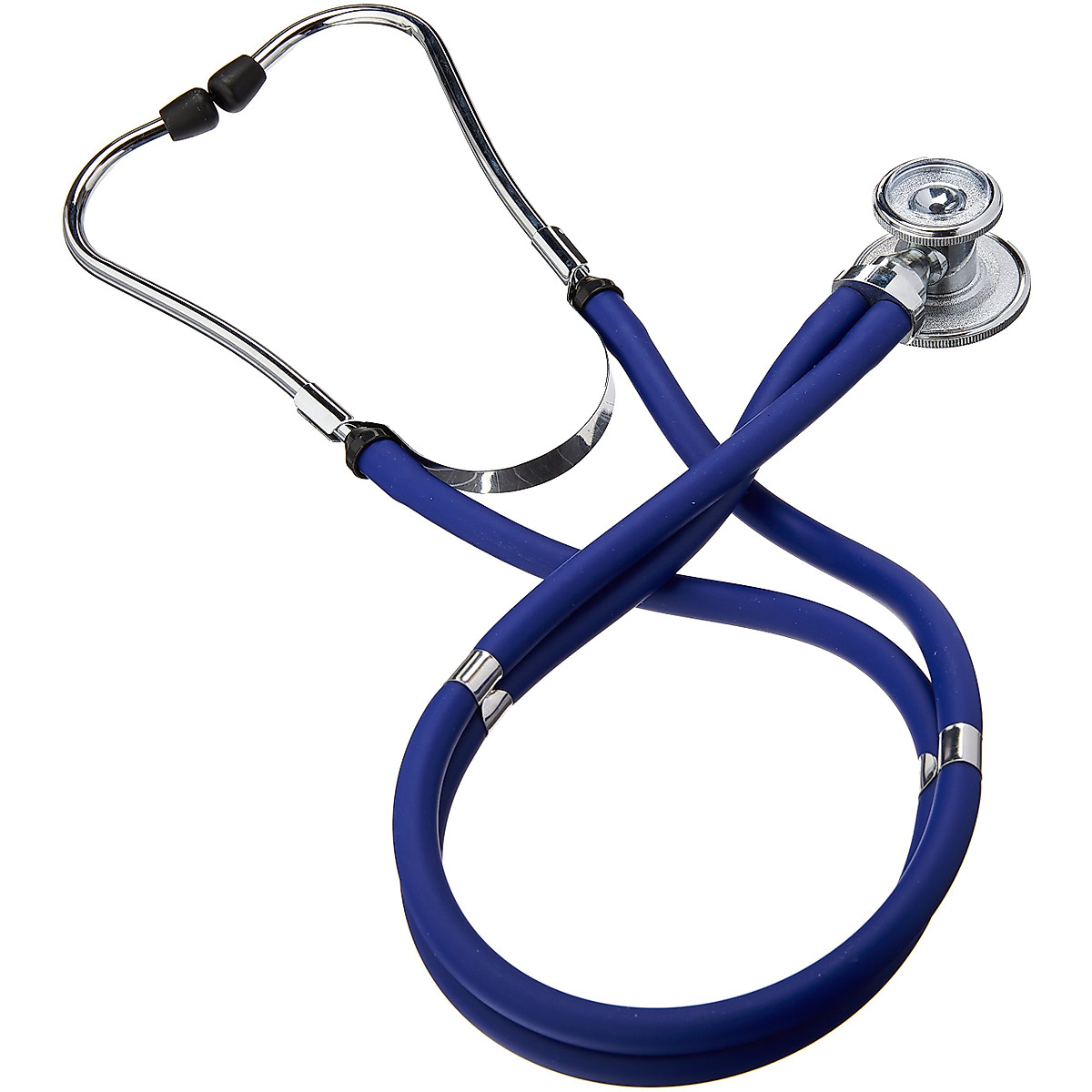 Medline Sprague Rappaport Stethoscope, Dual Tubing, Blue, Robust Construction