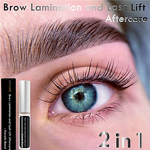 Brow Lamination and Lash Lift Nutrition Clear Eyelash Perm Aftercare Save Burning Eyelash & Eyebrow, Keratin Boost Care Fix Messy Brows/Lashes into Neat Look for 8 Weeks