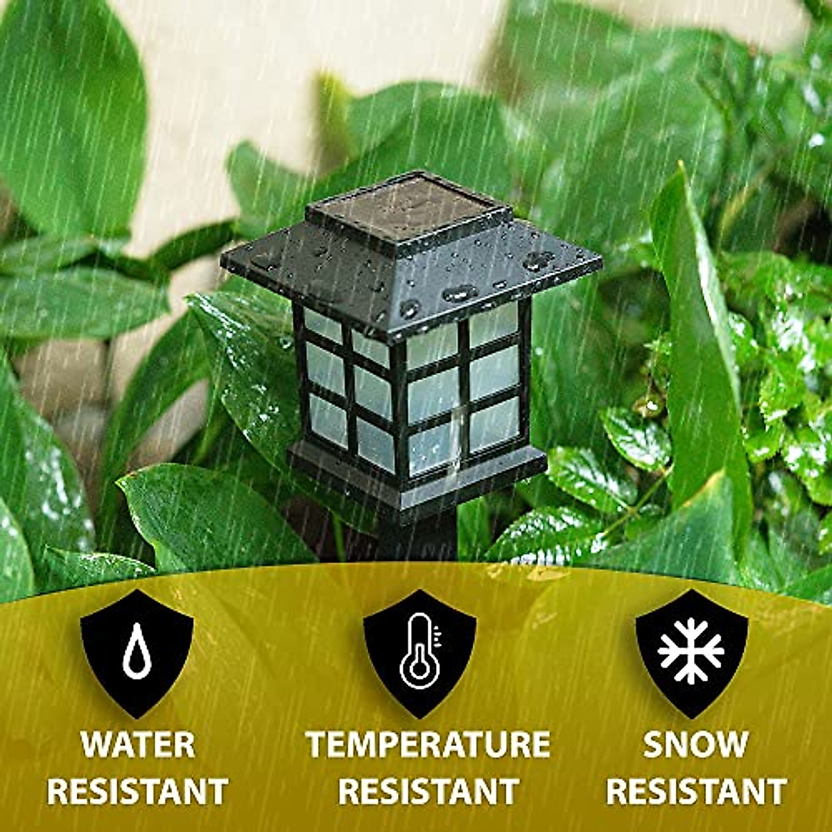 Zone Tech Outdoor Solar Powered Light – LED 12 Pack Bright Premium Quality Rain-Proof Walkway Path Patio Yard Lawn Garden LED Lamp (12 Pieces)