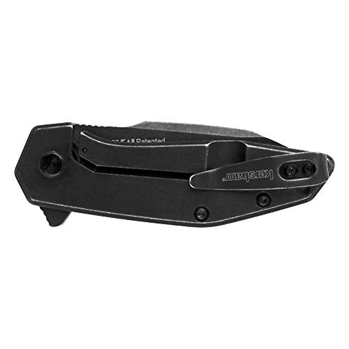 Kershaw Gravel Pocket Knife EDC, 2.5" 8Cr13MoV Steel Reverse Tanto Blade, Assisted Opening Folding Knife,Black