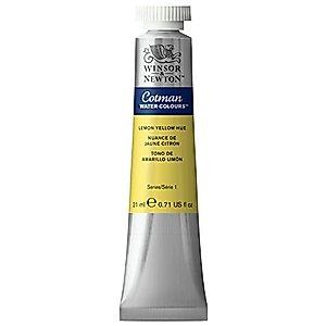 Winsor & Newton Cotman Watercolor Paint, 21ml (0.71-oz) Tube, Lemon Yellow Hue