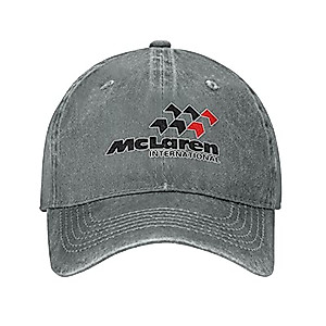AVOJEE Mclaren-F1-Logo- Cowboy Hat Cowboy Hat Trucker Dad Gift Adjustable Buckle Closure Casquette Unisex Gray