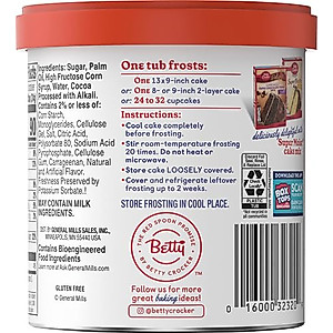 Betty Crocker Gluten Free Whipped Chocolate Frosting, 12 oz.