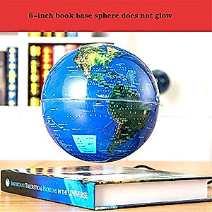 Floating Globe with Book Base Magnetic Levitation Floating Earth Globe World Map for Home Office Desk Decoration Ornament,D World Globe (A) (A)