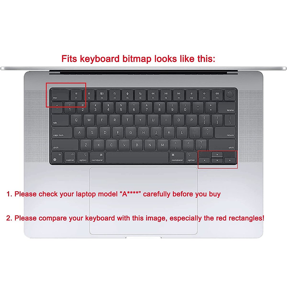 Keyboard Cover Compatible for MacBook Air 15 M2 A2941, 2022 MacBook Air 13.6 inch M2 A2681, 2021-2023 Release MacBook Pro 14/16 M3/M2/M1 Pro/Max A2918 A2992 A2779 A2442 A2991 A2780 A2485 (Rose Gold)
