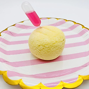 100 Pcs Cupcakes Pipettes, 4ml Dessert Pipettes, Plastic Strawberry Pipettes Mini Pipettes for Chocolate, Birthday Party and Holiday Decoration