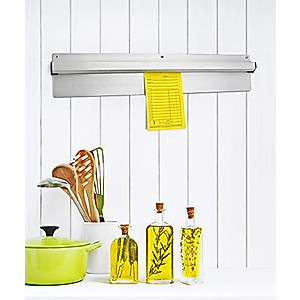 New Star 23862 Anodized Aluminum Slide Check Rack, 24-Inch, Silver