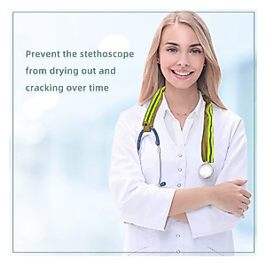 2 Pack Stethoscope Cover Protect Bare Neck & Tubing for Firefighter First Responders Nurse Doctor