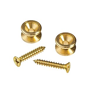D'Addario Accessories Planet Waves Solid Brass End Pins - Gold (Pair)