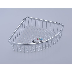 HANEABTH Stainless Steel Wall Mount Corner Shower Caddy for Bathroom, Polished Chrome