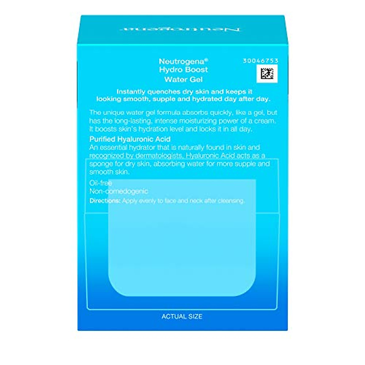 Neutrogena Hydro Boost Hyaluronic Acid Hydrating Water Gel Daily Face Moisturizer for Dry Skin, Oil-Free, Non-Comedogenic Face Lotion, 1.7 fl. oz