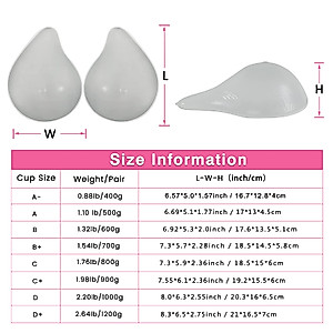 Vollence One Pair C Cup irregular Silicone Breast Forms Women Mastectomy Prosthesis Concave Bra Pad