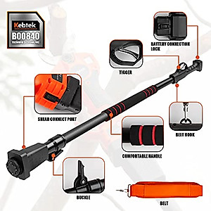 83Inch Telescopic Extension Pole for Kebtek B00840 Cordless Electric Pruning Shears, Sturdy and Lightweight Aluminum Alloy Telescopic Rod