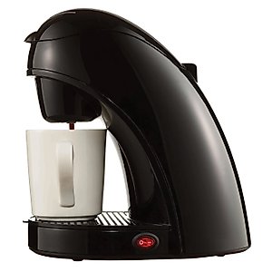 Brentwood Coffee Maker with Mug, Single Serve, Black