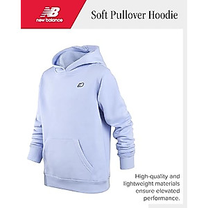 New Balance Girls' Jogger Set - 2 Piece Pullover Fleece Hoodie Sweatshirt and Jogger Sweatpants for Girls (Sizes: 5-16), Size 10-12, Perri