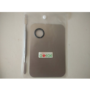 Goege Pro Stainless Steel Cosmetic Makeup Palette Spatula Tool (L5.9*W3.9 inch)