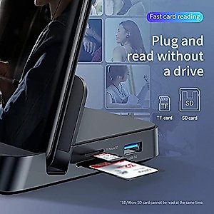 WPYYI 7 in 1 USB Type C Hub Docking Station USB-C to HDMI USB 3.0 HUB SD TF Card PD Adapter