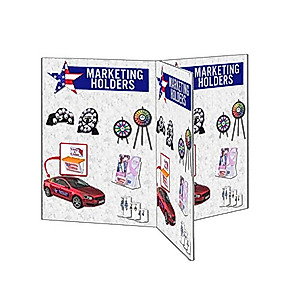 Marketing Holders Multi Panel Sign Holder 5" x 7" Pack of 10 Public Notice Stand Nameplate Directions Maps Frame Clear Acrylic Table Tent Graphic Image Party Venues Celebrations Announcements