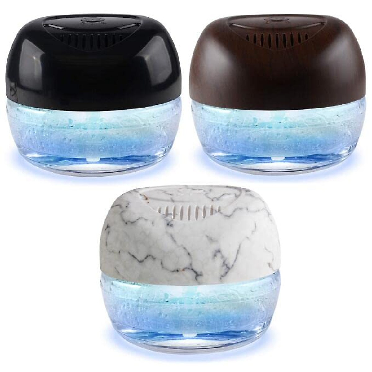 ap airpleasure 3-Pack Water-Based Purifier Air Washer, Air Revitalizer & Fresh Aire Freshener, Air Fresher with 7 LED Color Changing Mood Light for Rooms