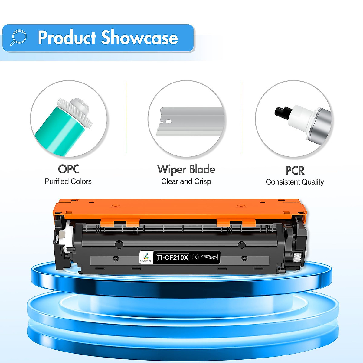 TRUE IMAGE Compatible Toner Cartridge Replacement for HP CF210X 131A 131X CF210A Pro 200 Color M251nw MFP M276nw M251n M276n M276 M251 Printer Ink Black -1Pack