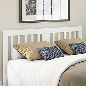 AFI Tahoe Queen Headboard with USB Turbo Charger in White