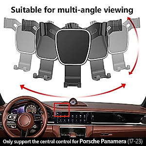 LUNQIN Car Phone Holder for Porsche Panamera 2017-2023 Auto Accessories Navigation Bracket Interior Decoration Mobile Cell Phone Mount