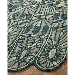 Loloi Justina Blakeney x Chaya Collection CHY-01 Blue/Lagoon Contemporary 3'-6" x 5'-6" Accent Rug