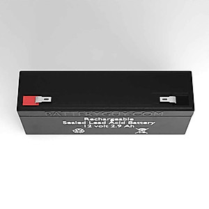 BatteryGuy PS-1229 Replacement 12V 2.9Ah Battery Brand Equivalent
