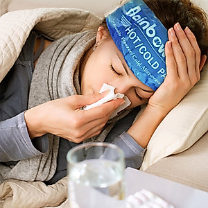 Soft Ice Packs Reusable Gel Pack 2, Hot and Cold Gel Ice Packs for Injuries, Headaches, Joint Pain Relief, Comfort Ice Gel Pack Flexible Therapy on Neck, Ankle, Knee, Leg, Shoulder, Elbow, Wrist, Feet