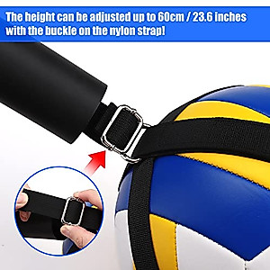 TOBWOLF Volleyball Spike Trainer, Volleyball Spike Training System for Basketball Hoop, Volleyball Equipment Training Aid Improves Serving, Jumping, Arm Swing Mechanics and Spiking Power