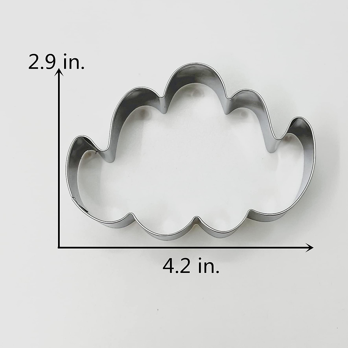 LILIAO Party Paper Confetti Cookie Cutter - 4.2 x 2.9 inches - Birthday Biscuit Fondant Sandwich Bread Mold Cutters - Stainless Steel - by Janka