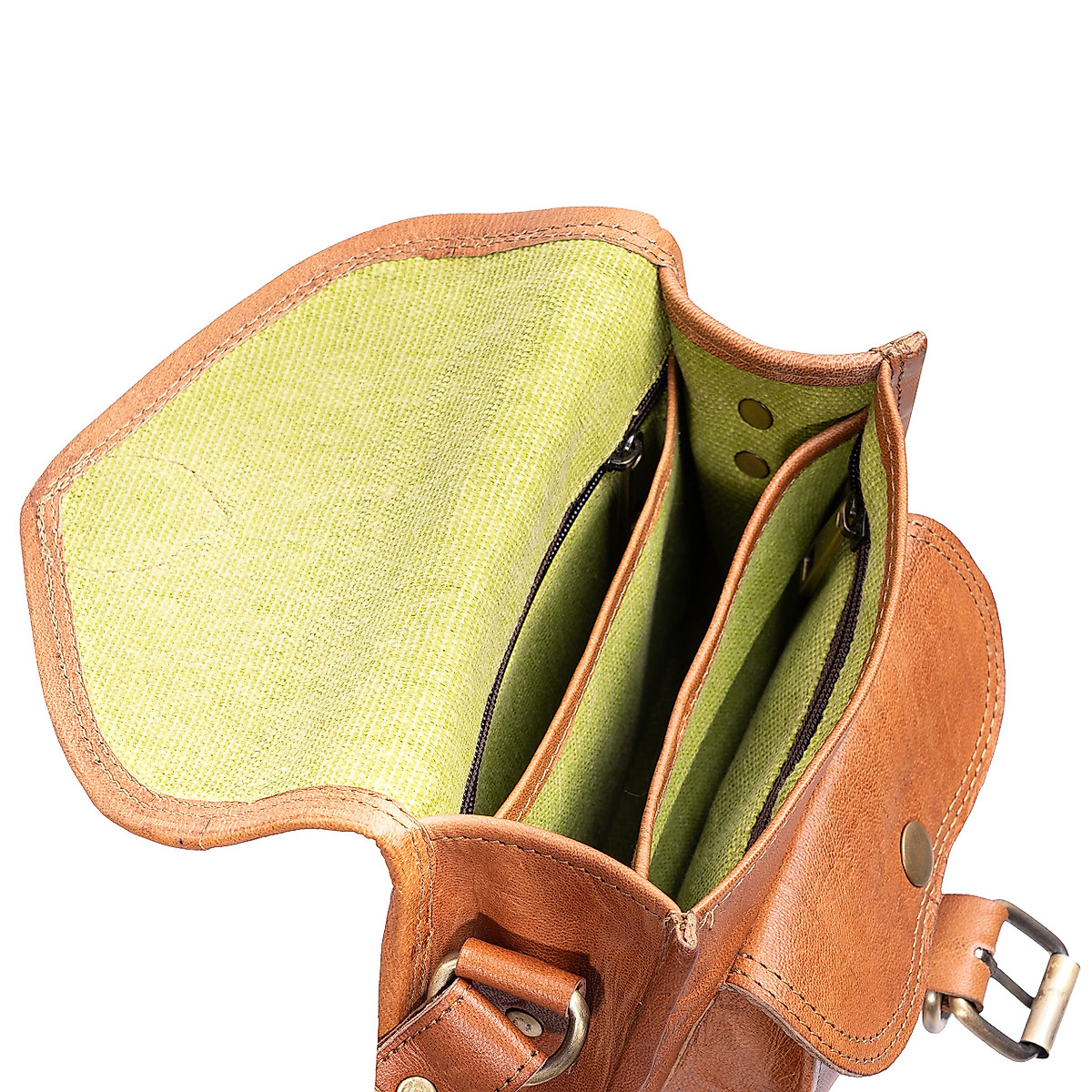 Women Crossbody Full Grain Leather Purse Handags Crossover Vintage Handmade Bags with Adjustable Strap