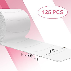 Foam Eye Pads for Eyelash Extensions - Akissos 125 PCS Pre Cut Medical Foam Tape Under Eye Pads Lash Extension Supplies Beauty Tools Lint Free Hypoallergenic No Latex Waterproof