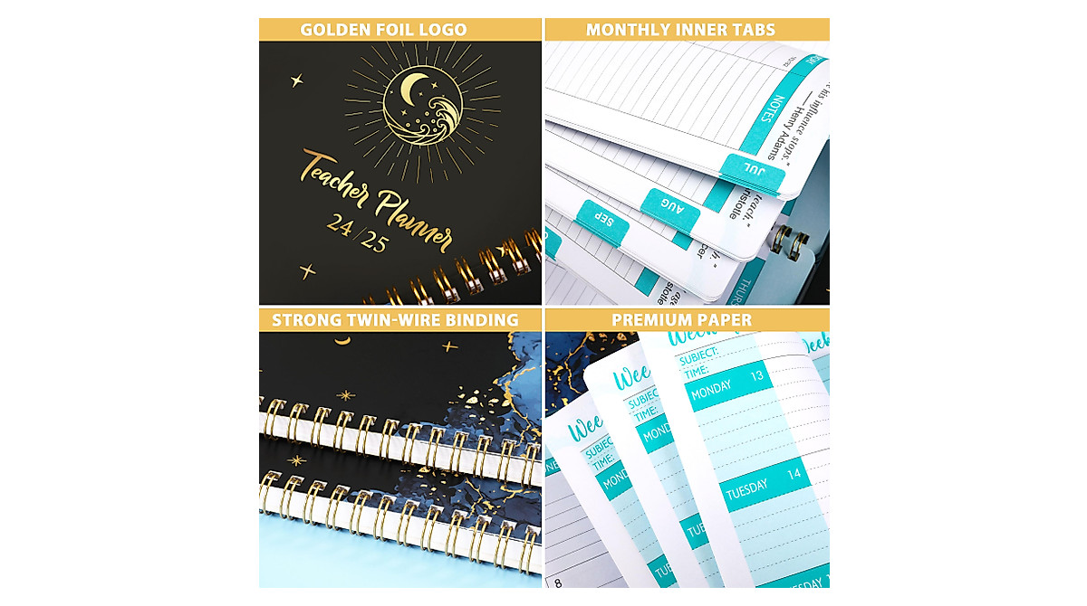 Teacher Planner 2024-2025 | Academic Lesson Planner for Educators