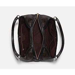 COACH Women's Kristy Shoulder Bag (Brown Black)