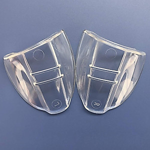 Safety Glasses Side Shields,FAteam 2 Pairs Universal Safety Clear Flexible Side Shields,Slip On Side Shields Fits All Eyeglasses Frames -(≤17mm frames universal).