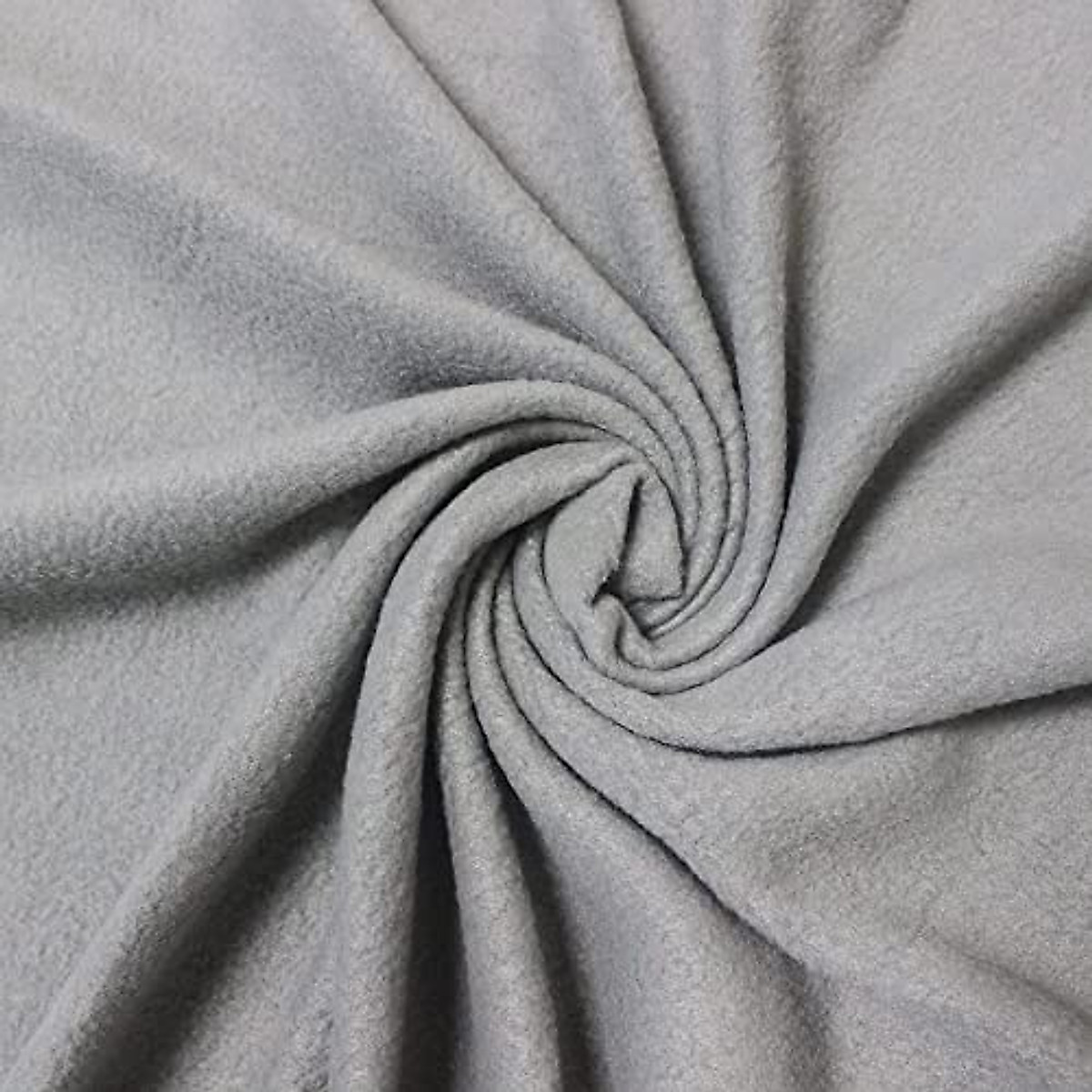 pasanfo 50x60 Inch Cozy Soft Fleece Throw Blanket (Pack of 2, Grey Color)