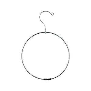 Organize It All Belt/Scarf Ring Hanger, Closet Storage, Rubber Coated Opening, Free Spinning