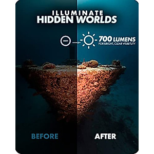 Movo DiveRig3 Diving Rig Bundle with 2 Waterproof LED Lights - Compatible with GoPro HERO3, HERO4, HERO5, HERO6, HERO7, HERO8, and DJI Osmo Action Cam - Scuba Accessories for Underwater Camera