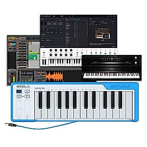 Arturia MicroLab 25 Key USB MIDI Keyboard Controller (Blue)