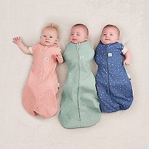 ergoPouch 1 tog Baby Sleep Sack 0-12 Months - Baby Sleeping Sack for Warm & Cozy Nights - Cocoon Swaddle Sack Baby Keeps Calm & Relaxed (Sage)