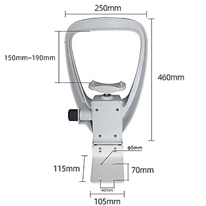 Chin Rest Forehead Support Optometry Accessories, Lifting Chin Bracket with Adjustment Knob, Glasses Equipment for Auto Refractometer and Other Devices, Ophthalmic Auto Refractometer Rest Vision