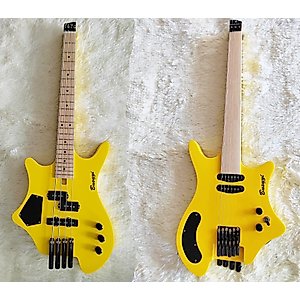 4 String Bass/ 6 String Lead Headless Fretless Bass Busuyi Guitar Right