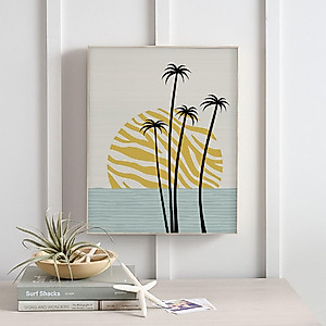 Abstract coastal wall art print poster room tropical decor bedroom aesthetic gift idea unique artwork living room (8x10" Print)