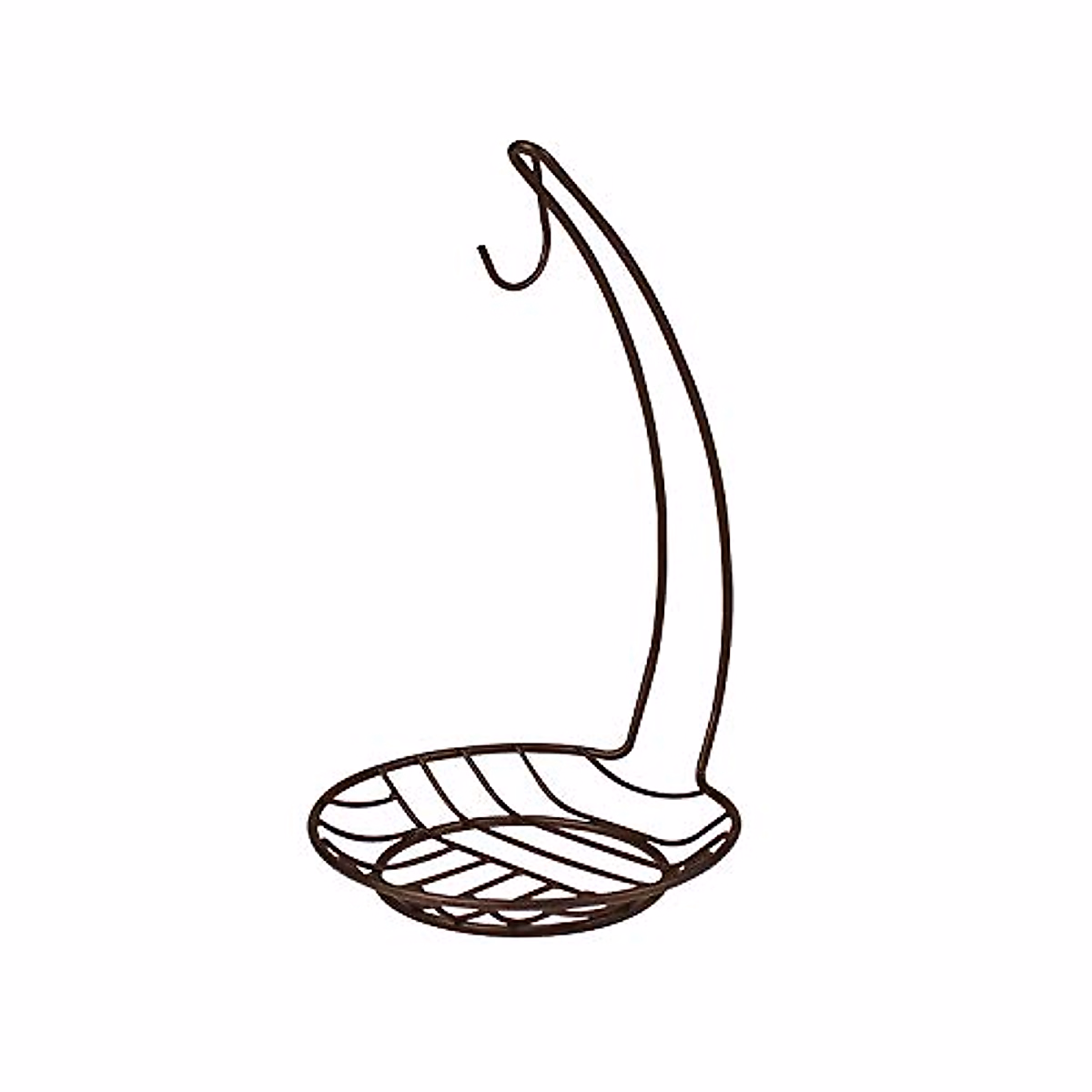 Spectrum Diversified Wright Banana Holder, Countertop Tree, Hanger for Bananas & Small Tray for Fruits Vegetables, Produce, and Snack Storage, Sits on Bars & Tables, Small, Bronze