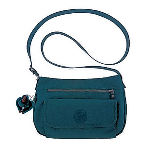 Kipling Women's Syro Crossbody Shoulder Bag Medium Night Teal Tonal