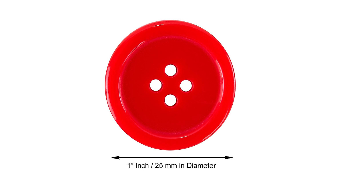 100 Assorted 1-Inch Buttons for Crafts & Fashion | Super Z Outlet